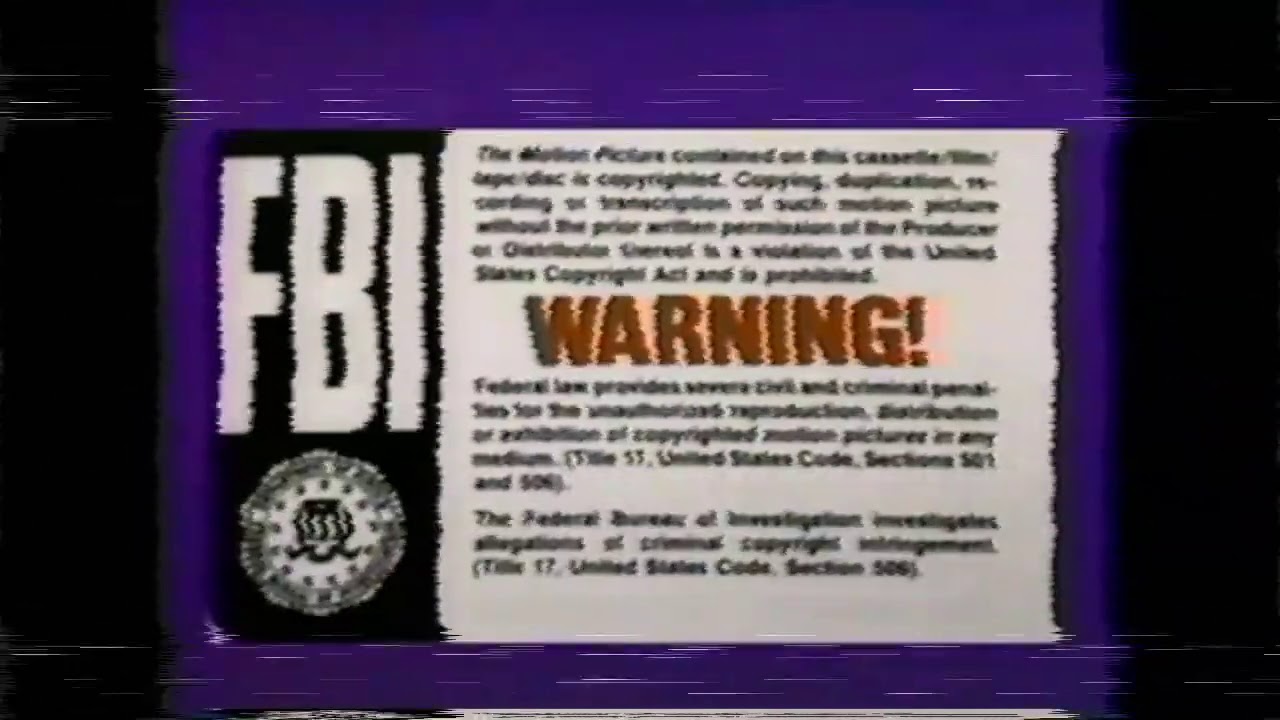 FBI Warning (Goodtime Home Video) (1987) - YouTube
