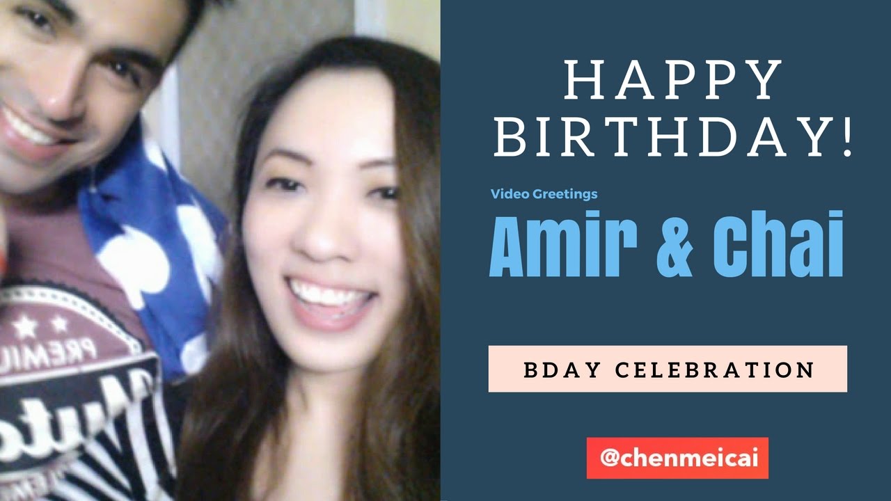 ♥ Carlos Amir Agassi Bday Greeting December 2015 ♥ - YouTube