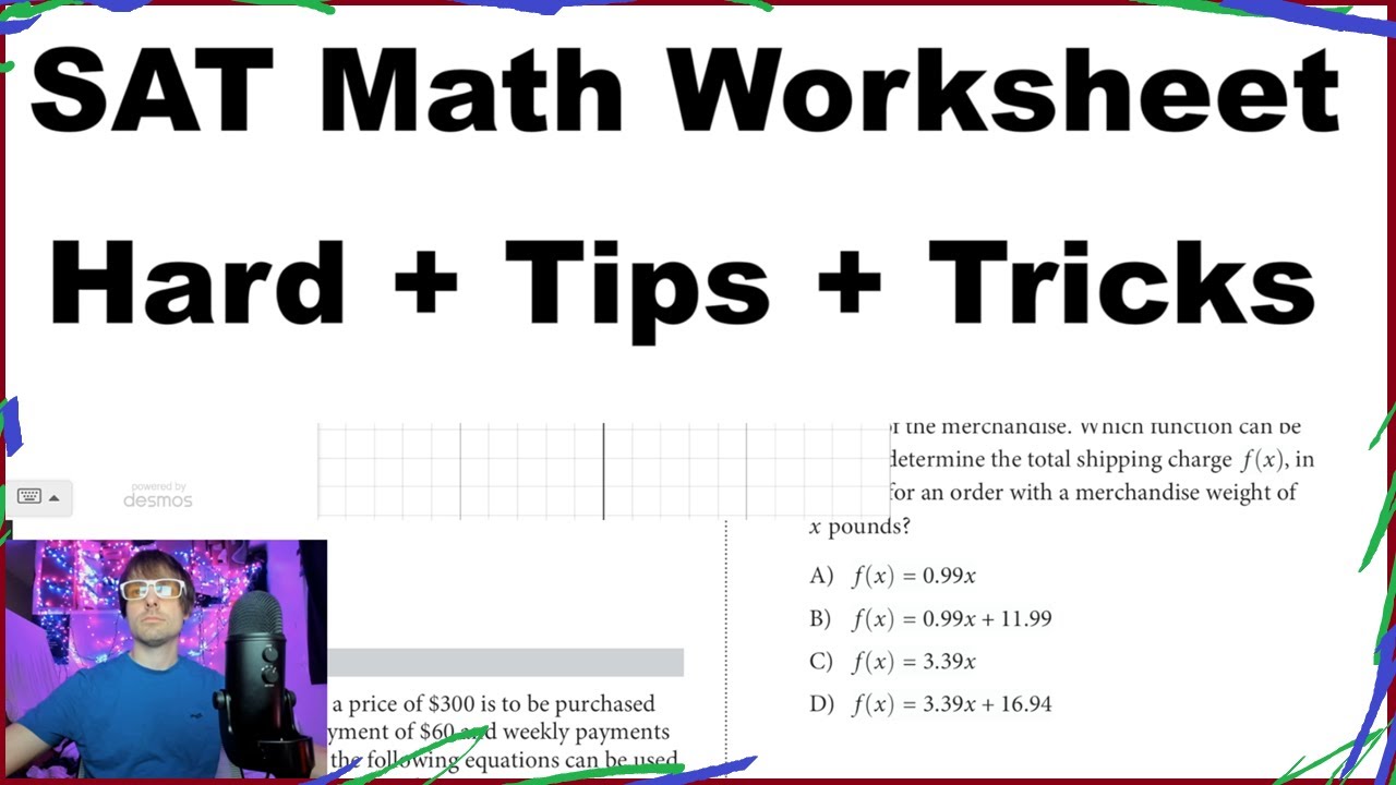 Digital SAT Math: Hard + Tips + Tricks - YouTube