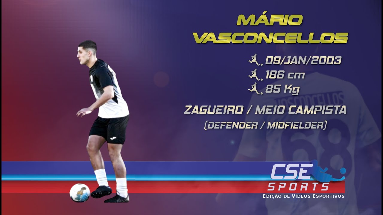 Mario Vasconcellos (BRA/ITA) - 9/JAN/2003 - Defender / Midfielder - SS ...