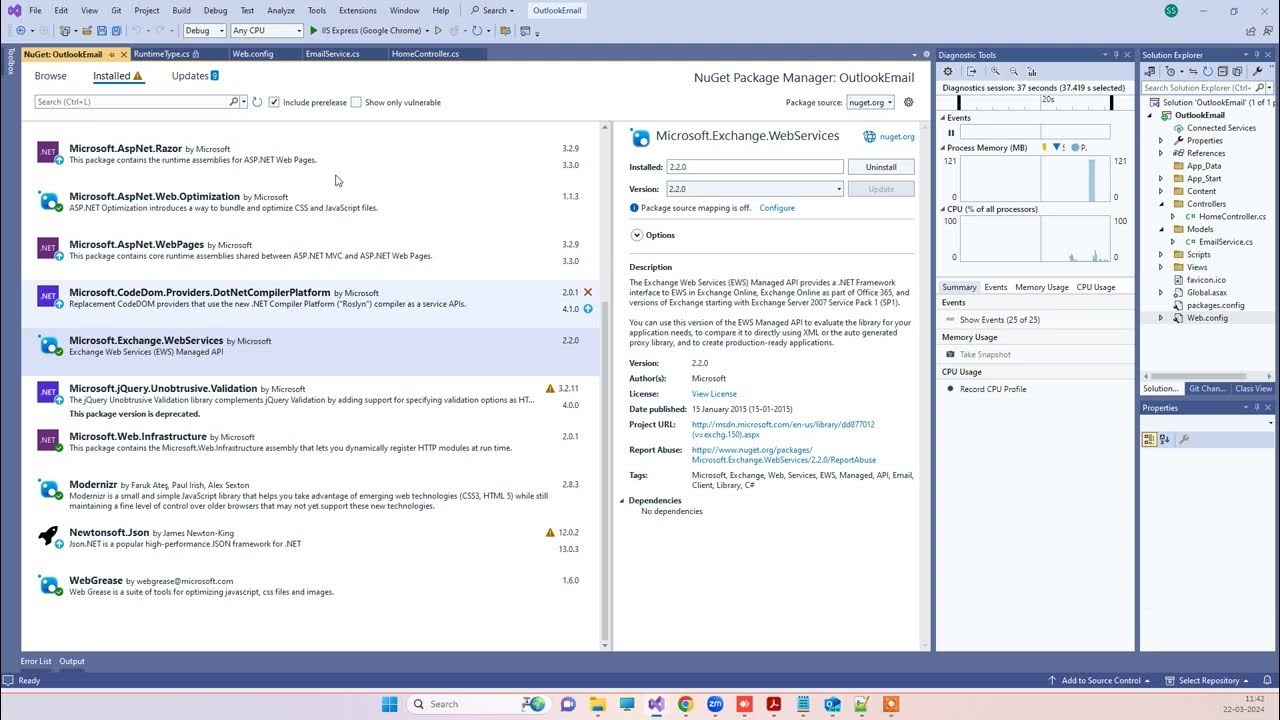 How to fetch emails from outlook account - YouTube
