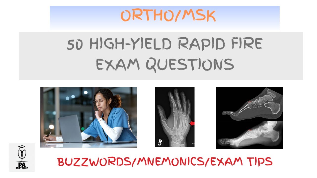 50 MSK Ortho Must Know Questions with Explanations! - YouTube