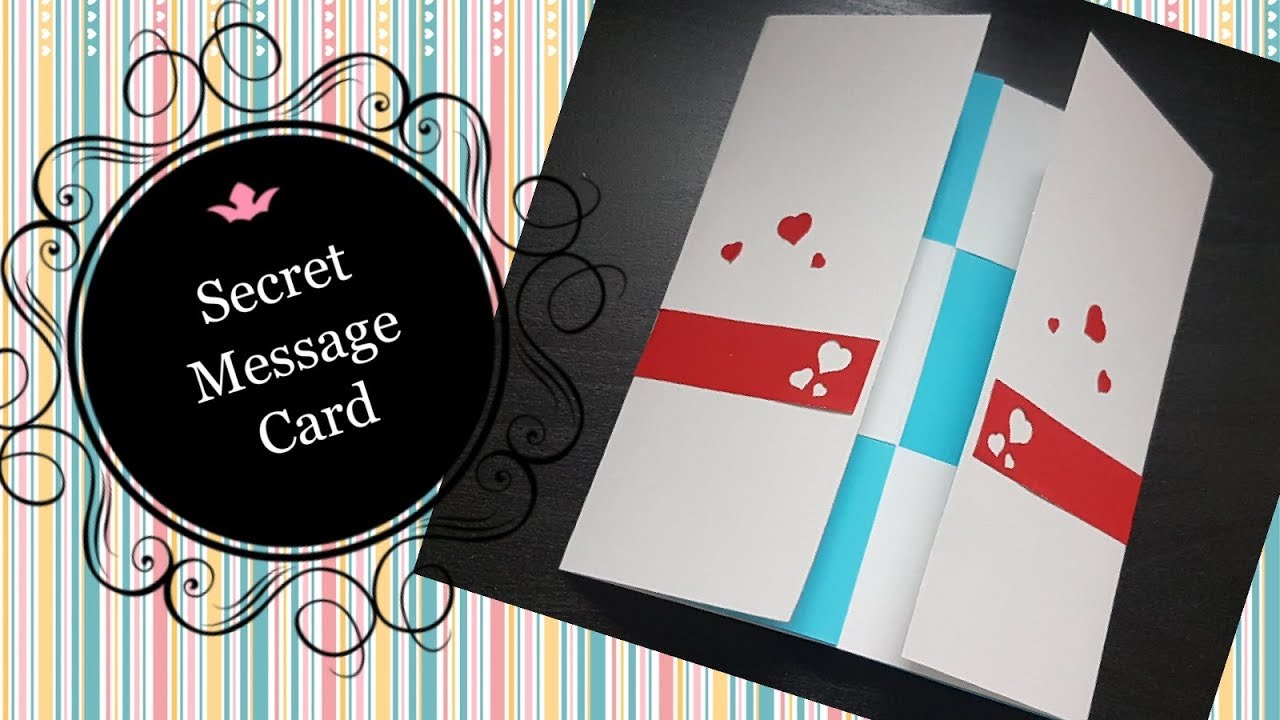 How to make a Secret Message Card - YouTube