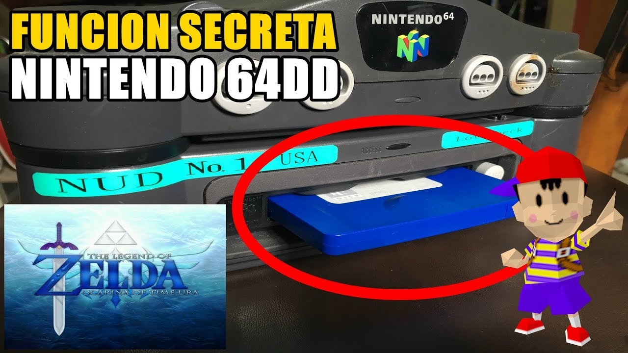 Sabias de esta Función Desconocida de Nintendo 64? N64 Disk Drive ...