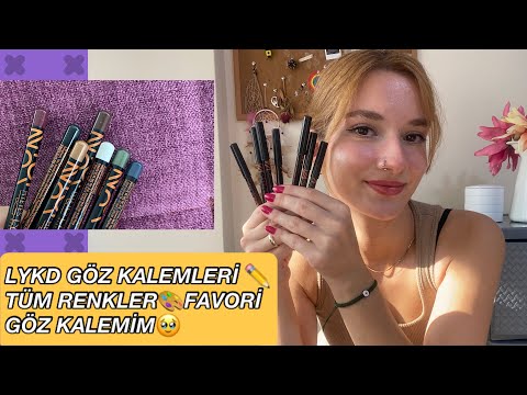 BÜTÜN LYKD GÖZ KALEMLERİ✏️🎨Favori renklerim🩵