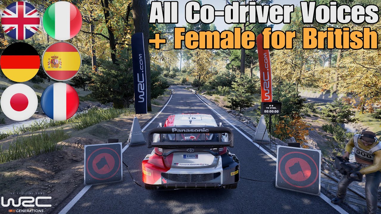 WRC Generations - All Co-driver Voices Male/Female "Only Female British ...