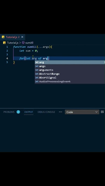14 Rest Operator Javascript Programming Javascriptdevtutorial Shorts Youtube