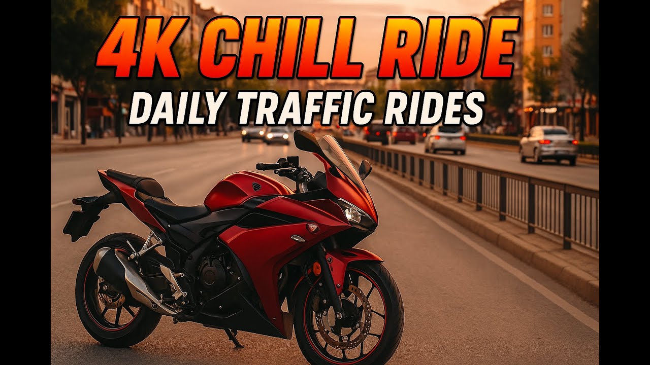 Chill Motorcycle Ride in Traffic | R25 ile Sadece Egzoz Sesi | 4K Chill ...