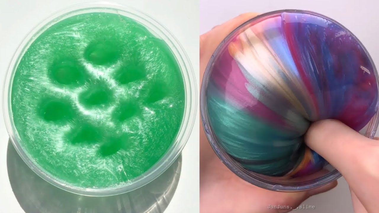 Best Ever Satisfying/ASMR/relaxing Pigment slime compilation video #4 ...