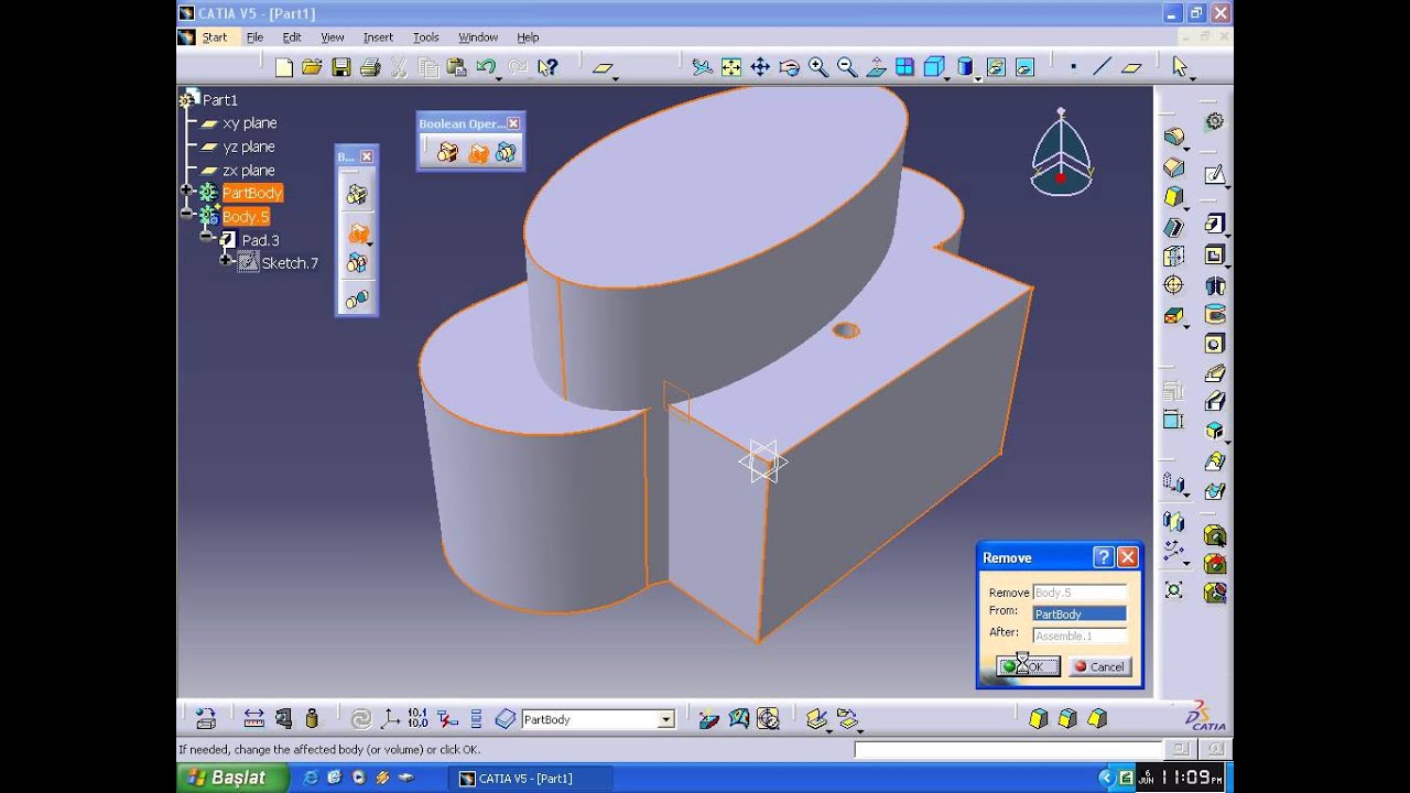 CatiaTurk.com Catia 6. Dersi - YouTube