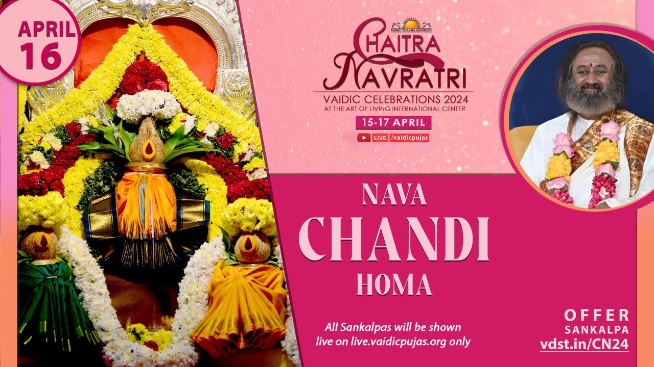 Chaitra navaratri - Nava Chandi Homa | 16 April 2024 - YouTube