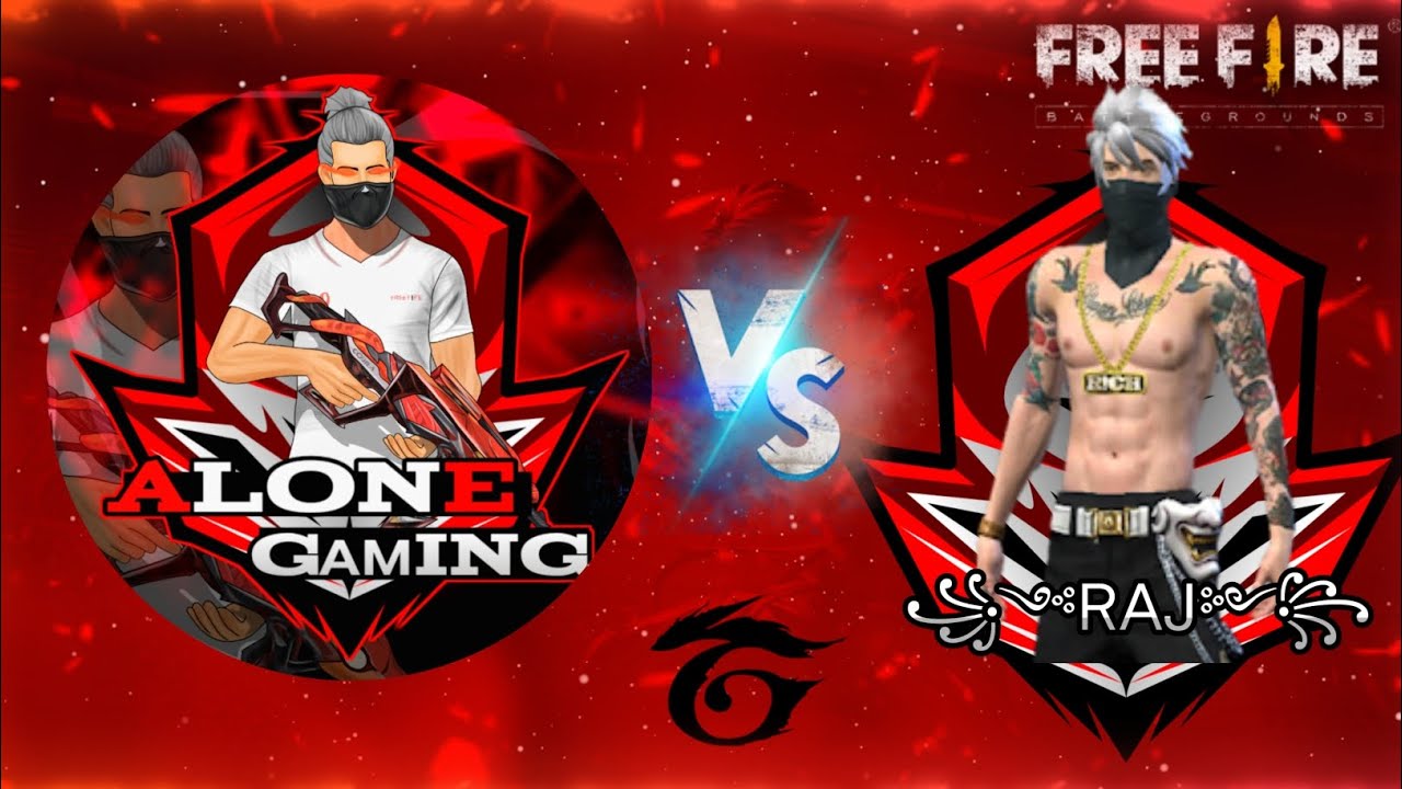 FREE FIRE 1 VS 1 CUSTOM FF NEW VIDEO || FREE FIRE ALONE GAMER VS ꧁༺RAJ ...