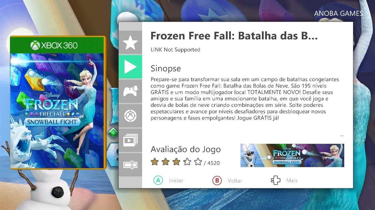 15 Minutos Jogando: Frozen Free Fall: Snowball Fight (Xbox 360) Full HD ...