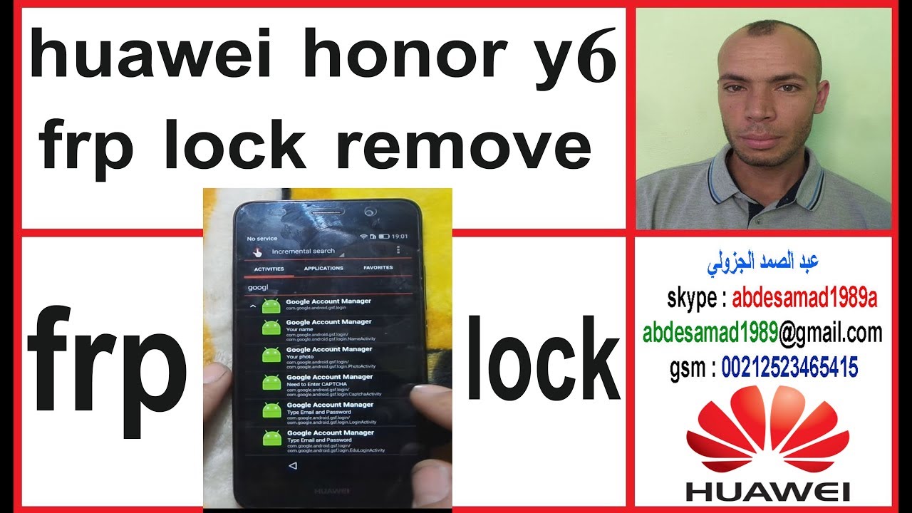 Bypass frp huawei honor Y6 SCL L01 frp lock remove - YouTube