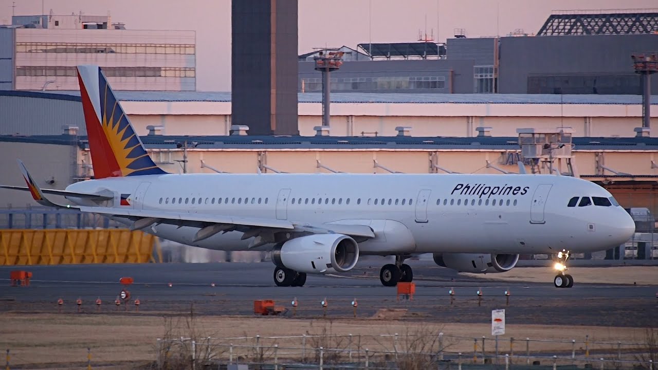 Philippine Airlines Airbus A321-200 RP-C9905 Takeoff from NRT 16R - YouTube