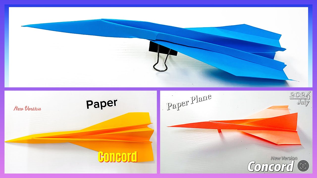 DIY Origami Paper Airplane| Best Origami Jet Paper Plane ...