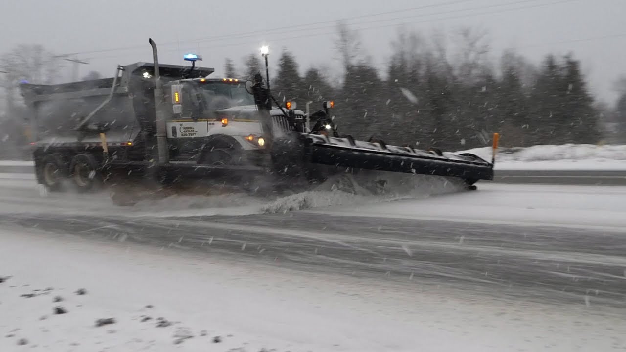 Snow-Removal; Highway plowing RARE Tow plow attachment - YouTube
