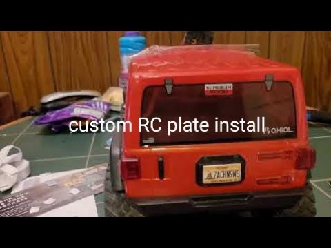 RC plate install (from RCplateshop) - YouTube