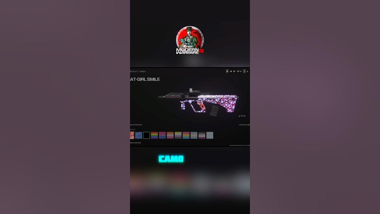 Glowing color changing camo in MW3 #modernwarfare3 #mw3 #codcamos - YouTube