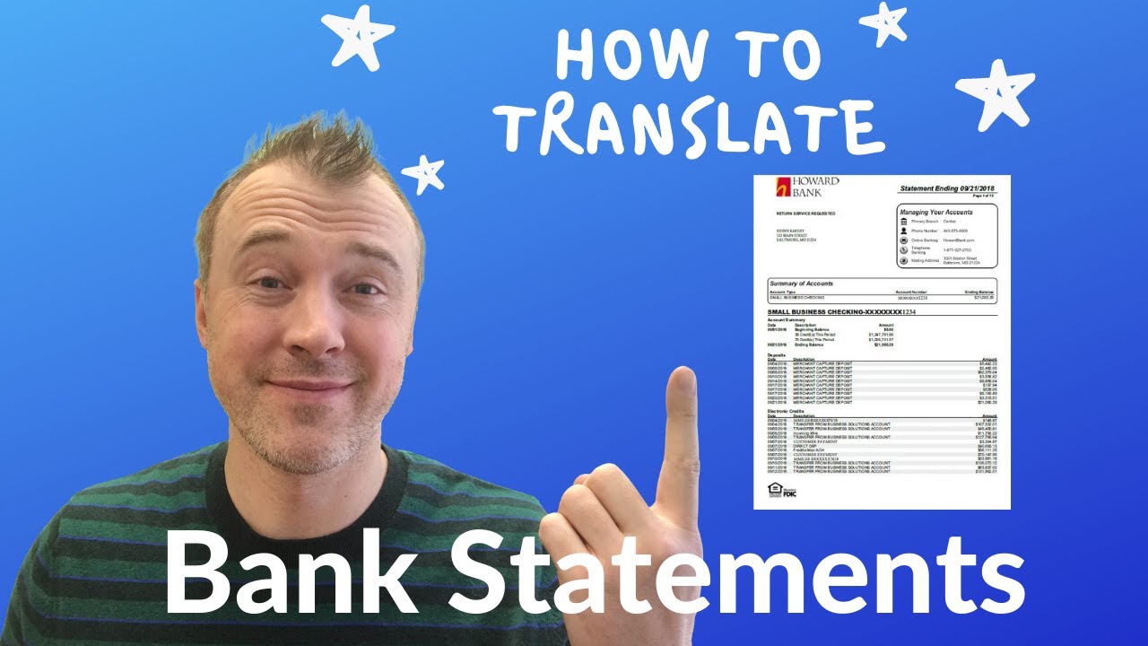 How to Translate a Bank Statement (Quick and Easy Way) with ...