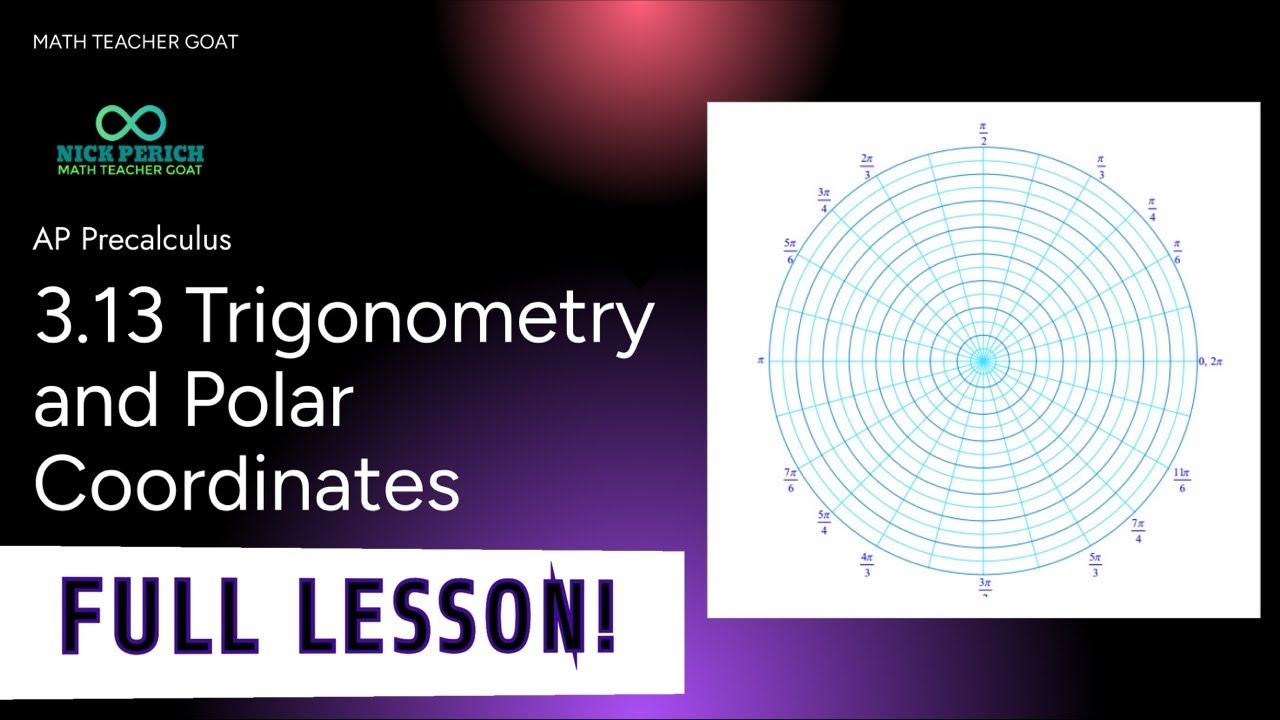 AP Precalculus 3.13 Trigonometry and Polar Coordinates FULL LESSON AND ...