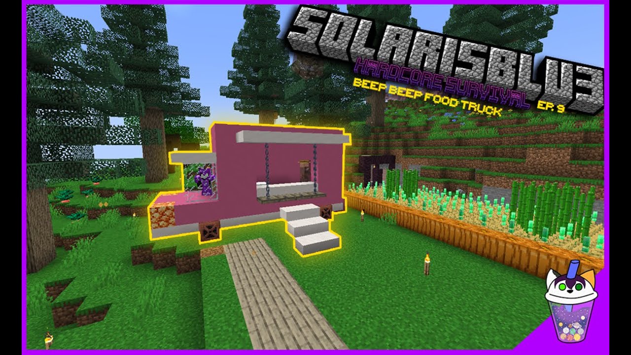 Villager Food Truck! | Minecraft Hardcore Ep9 - YouTube