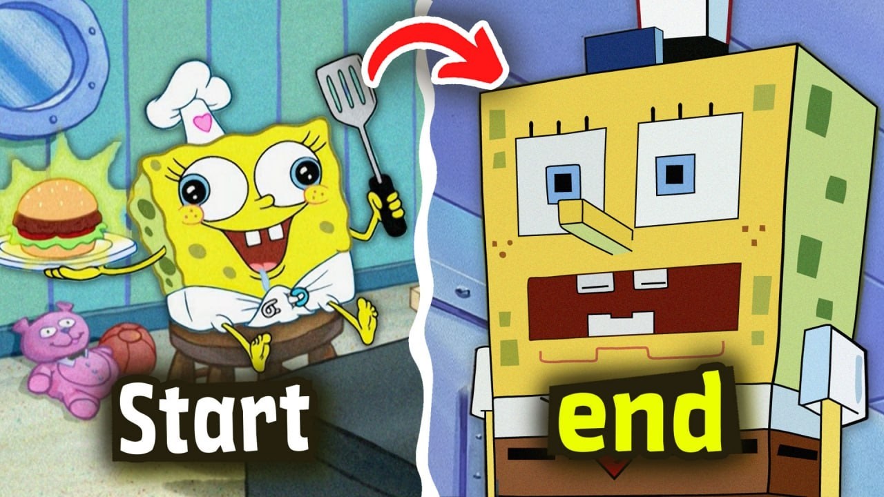 SpongeBob SquarePants From Beginning to End in 27 Min (Patrick's story ...