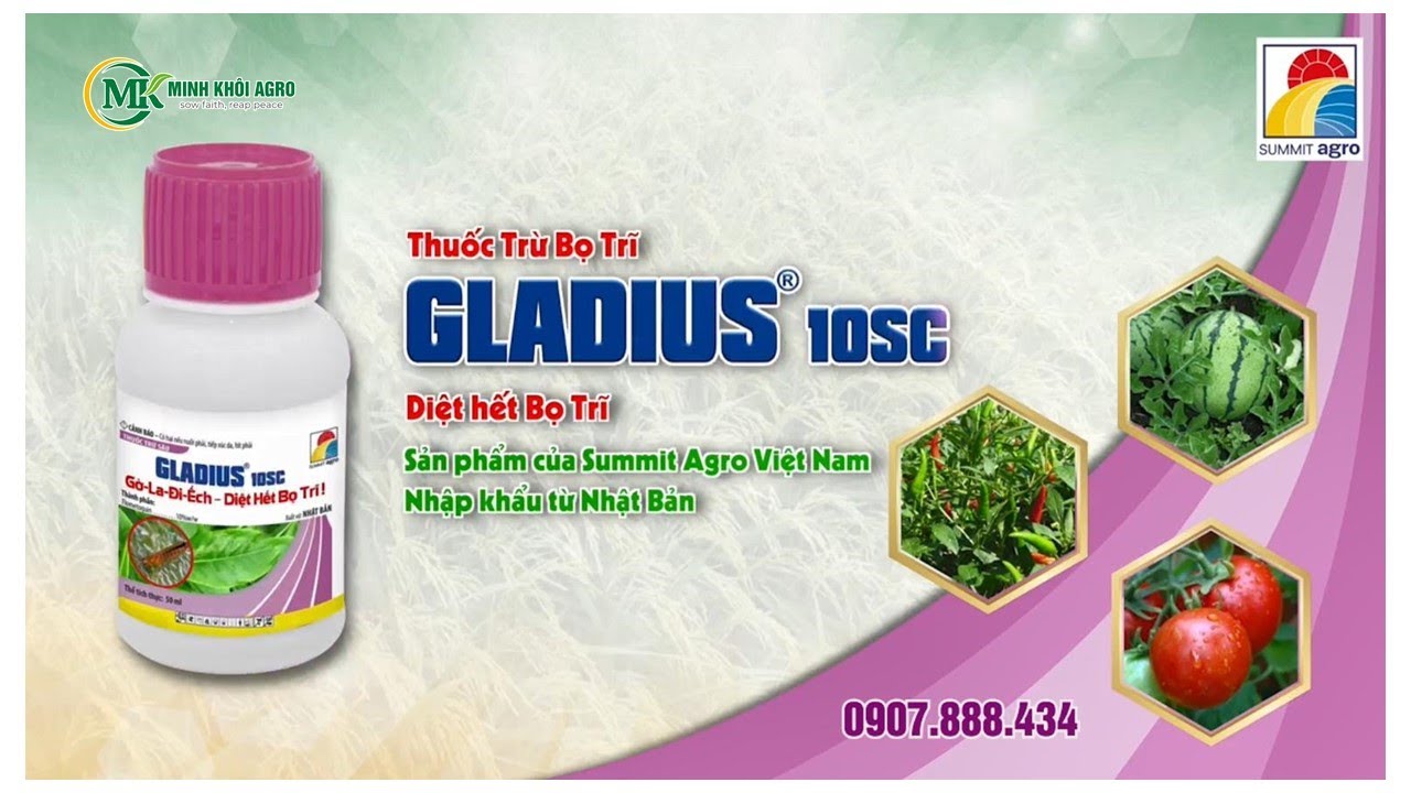 Gladius 10SC - Thuốc đặc trị bọ trĩ thế hệ mới. - YouTube