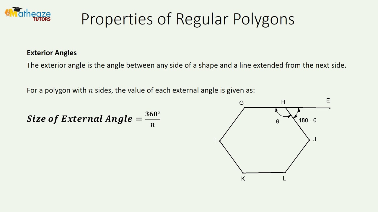 Properties of Regular Polygons - YouTube