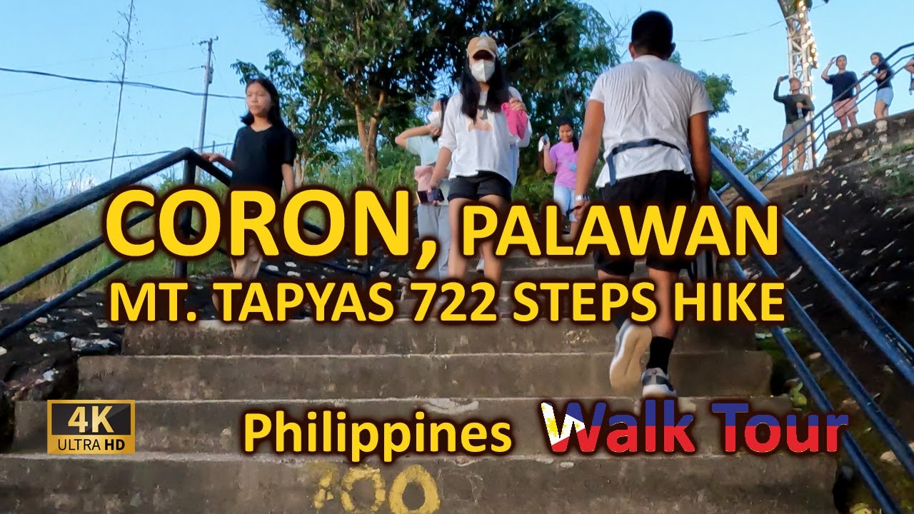 Coron, Palawan Mt Tapyas 722 steps Hiking - YouTube