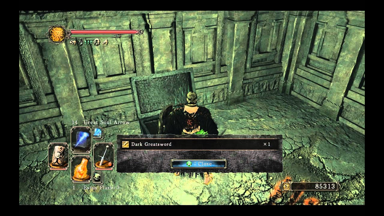 Dark Souls II Crown of the Sunken King - Dark Greatsword (New Hex Spell ...