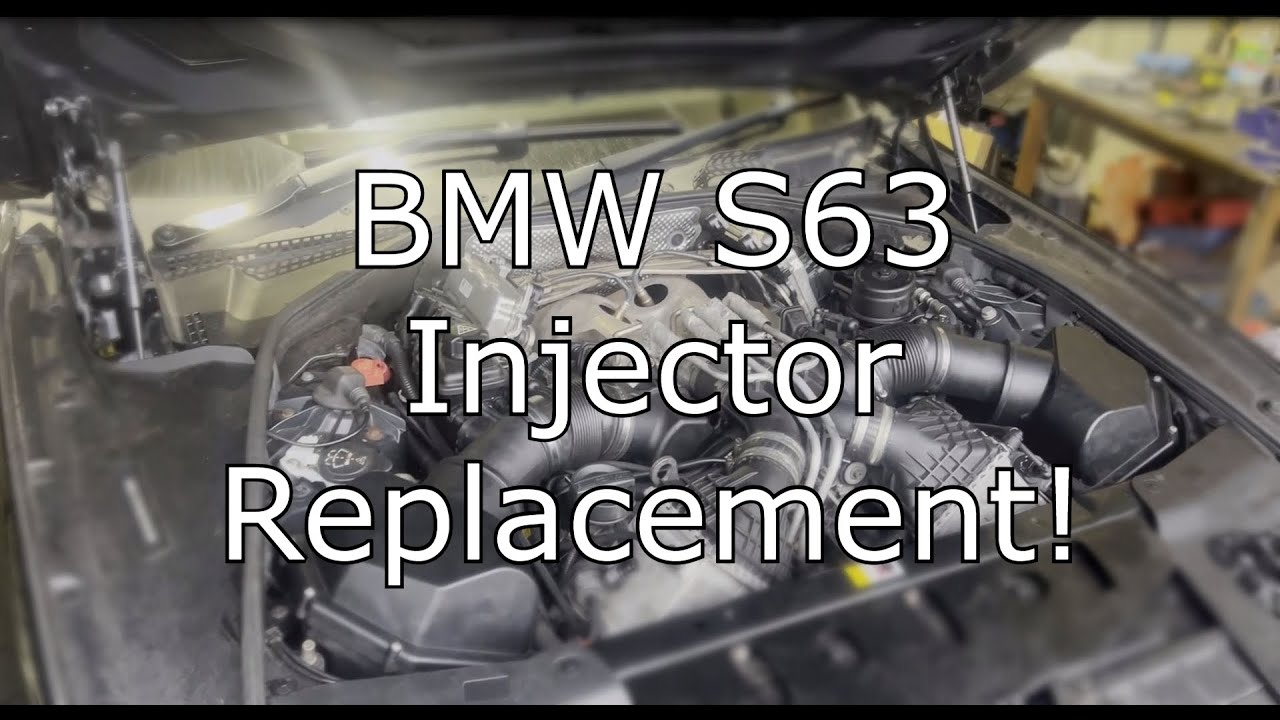 BMW S63TU M5 M6 Injector Replacement - YouTube