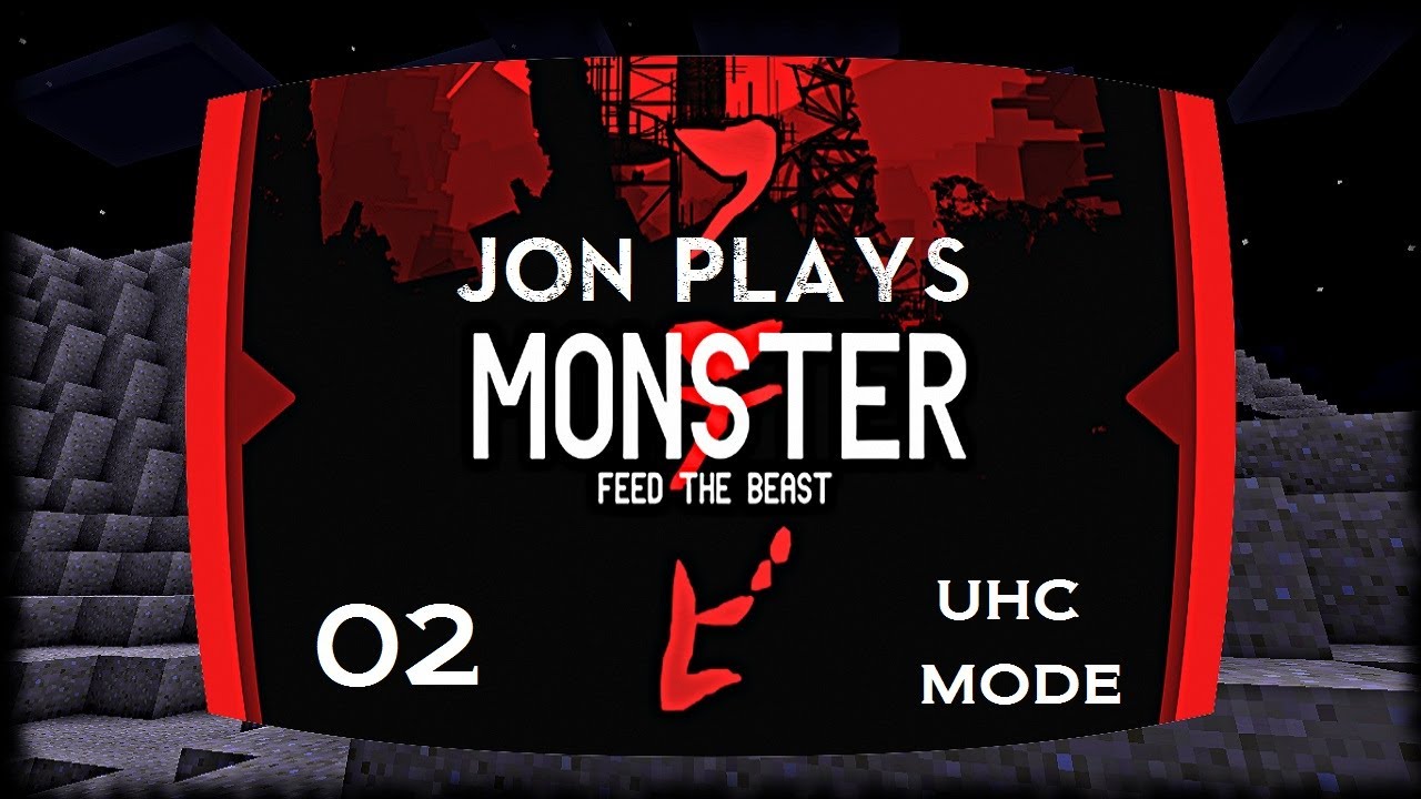 FTB Monster : UHC : E02 : Cave. (Minecraft Feed The Beast Mods) - YouTube