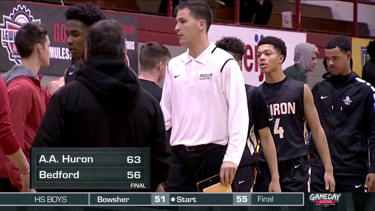 Ann Arbor Huron at Bedford High School Boys Basketball - YouTube