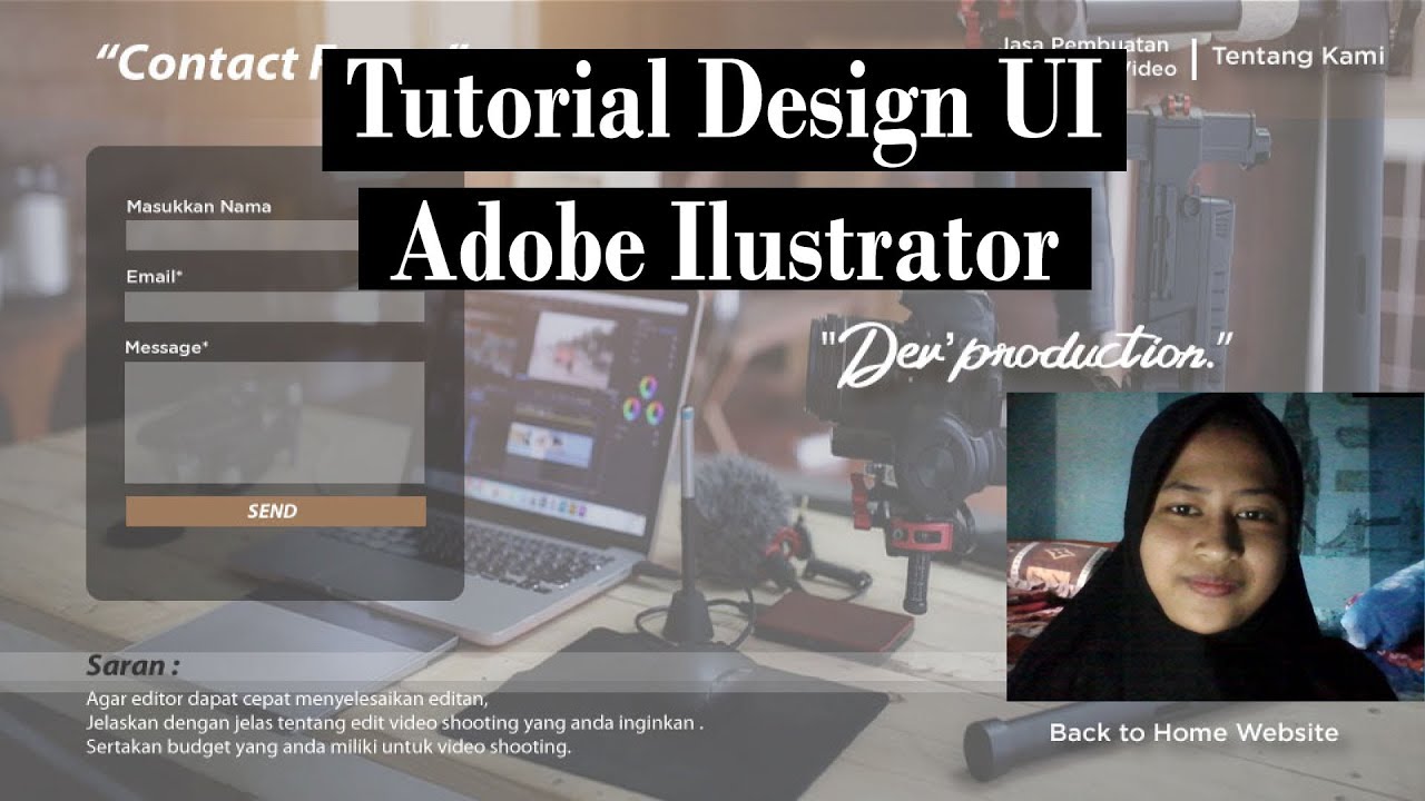 Tutorial Membuat Design UI Web Di Adobe Illustrator - YouTube
