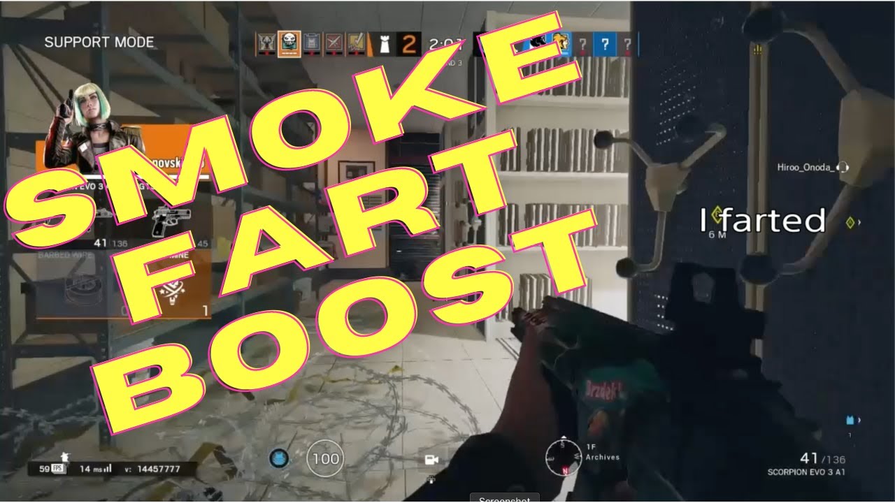Smoke fart boost - Rainbow Six Siege - YouTube