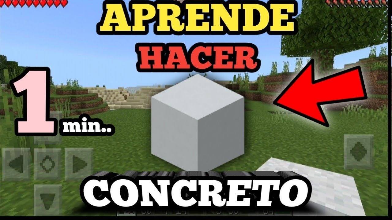 Como hacer concreto en MINECRAFT - YouTube