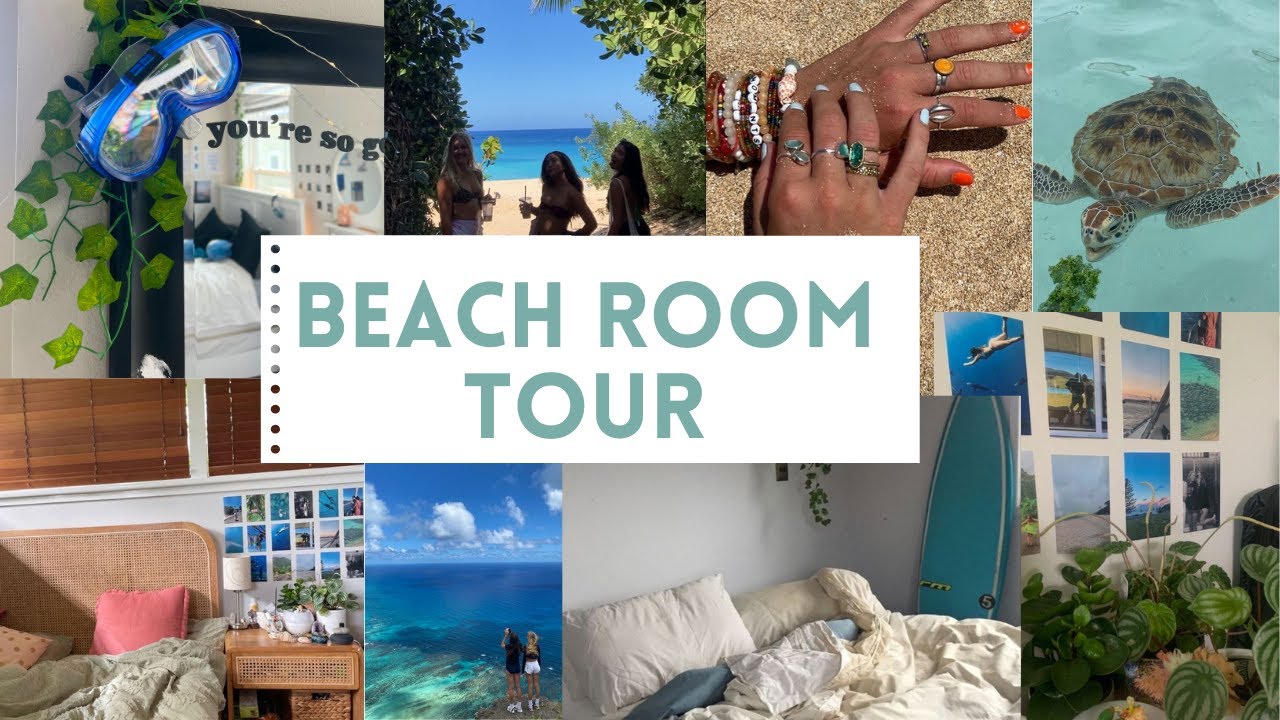 beach room on a budget: tips + advice + room tour - YouTube