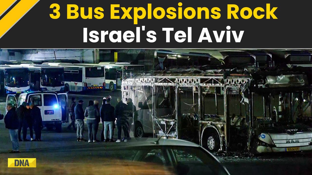 Israel Bus Explosion: Bus Destroyed In Explosions Near Tel Aviv, Israeli Police On Investigation ...