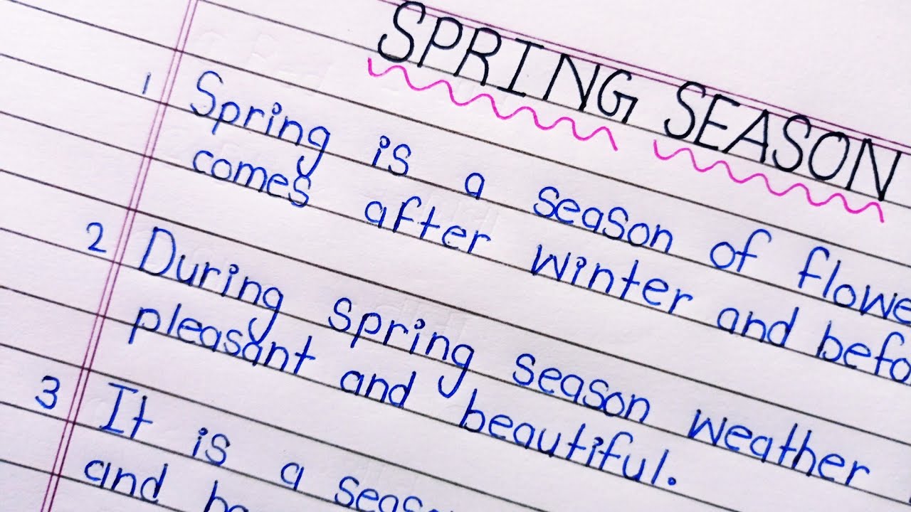10 lines on spring season in english || 10 lines essay on spring season ...