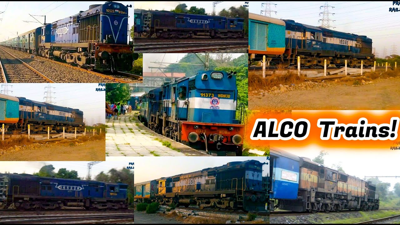 ALCo Trains Compilation!!!! WDM3a WDM3D | INDIAN RAILWAYS - YouTube