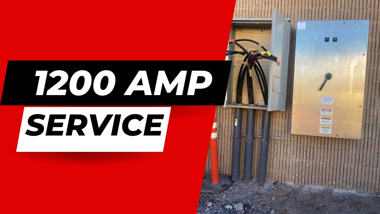 Overview of a 1200 Amp, 480 Volt Electrical Service Installation - YouTube