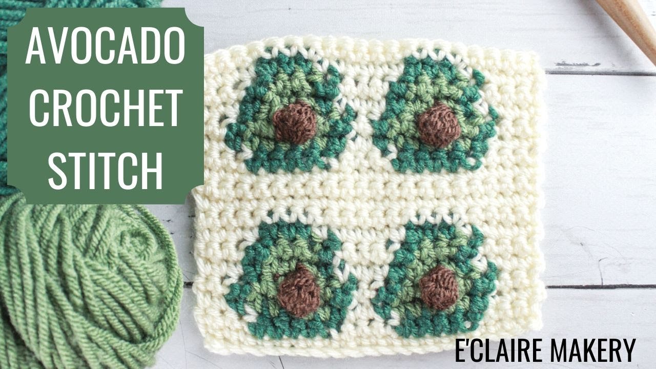 Avocado Stitch: Tapestry Crochet Stitch Step by Step Tutorial - YouTube