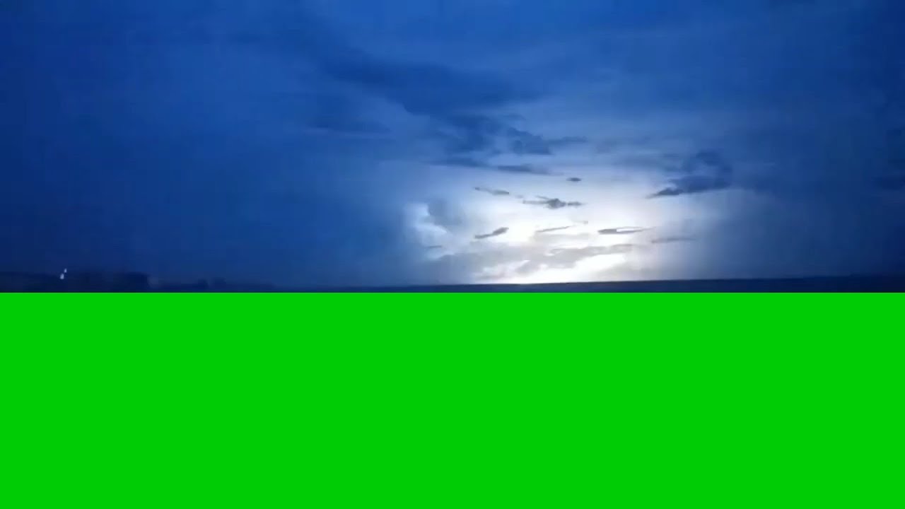Blue sky green screen - YouTube