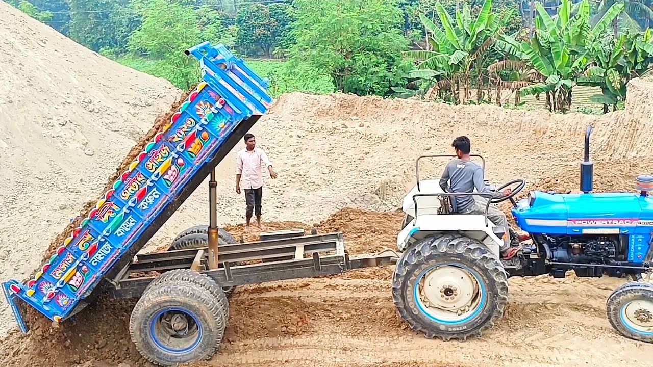 Soil Loading And Unloading Video By Powertrac 60 Tractors Digital ...