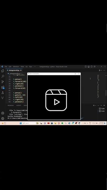 Instagram reel logo in python turtle| Instagram reel| #instagramreels # ...