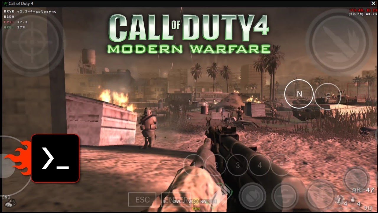 Call Of Duty 4 Modern Warfare (Windows) on Android | Termux-BOX | Poco ...