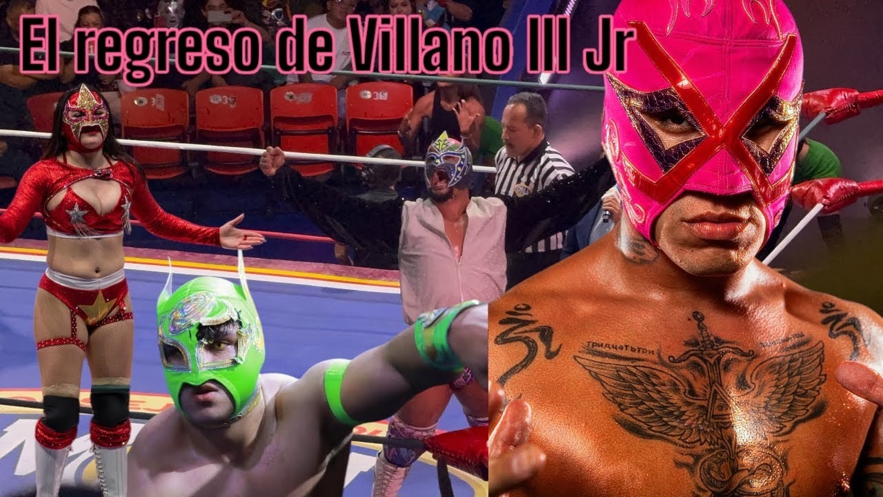 El regreso del Villano III Jr |🔥 Una noche en la arena coliseo - YouTube