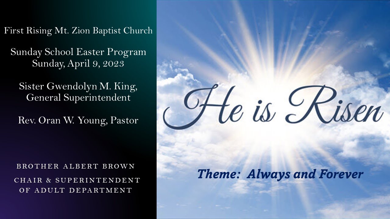 2023 Sunday School Easter Program - YouTube