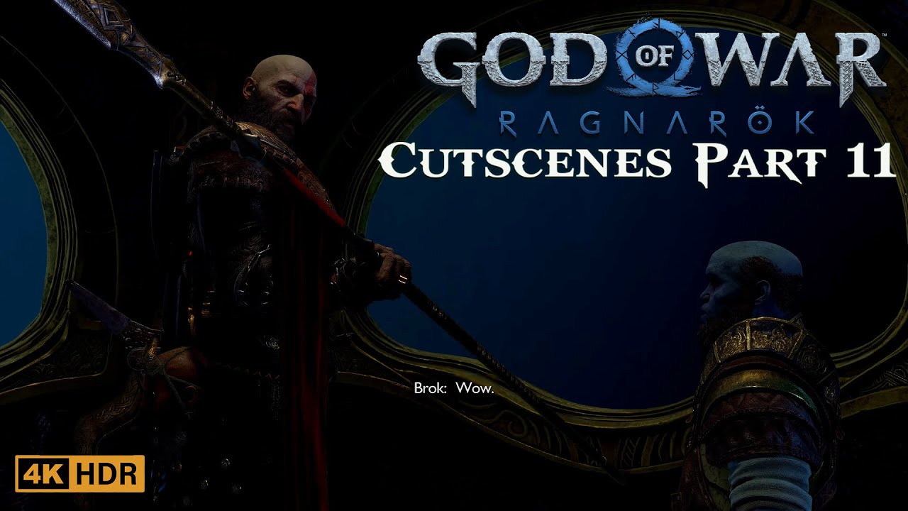 God of War Ragnarok Cutscenes Part 11 4K HDR (All Boss Fights and ...